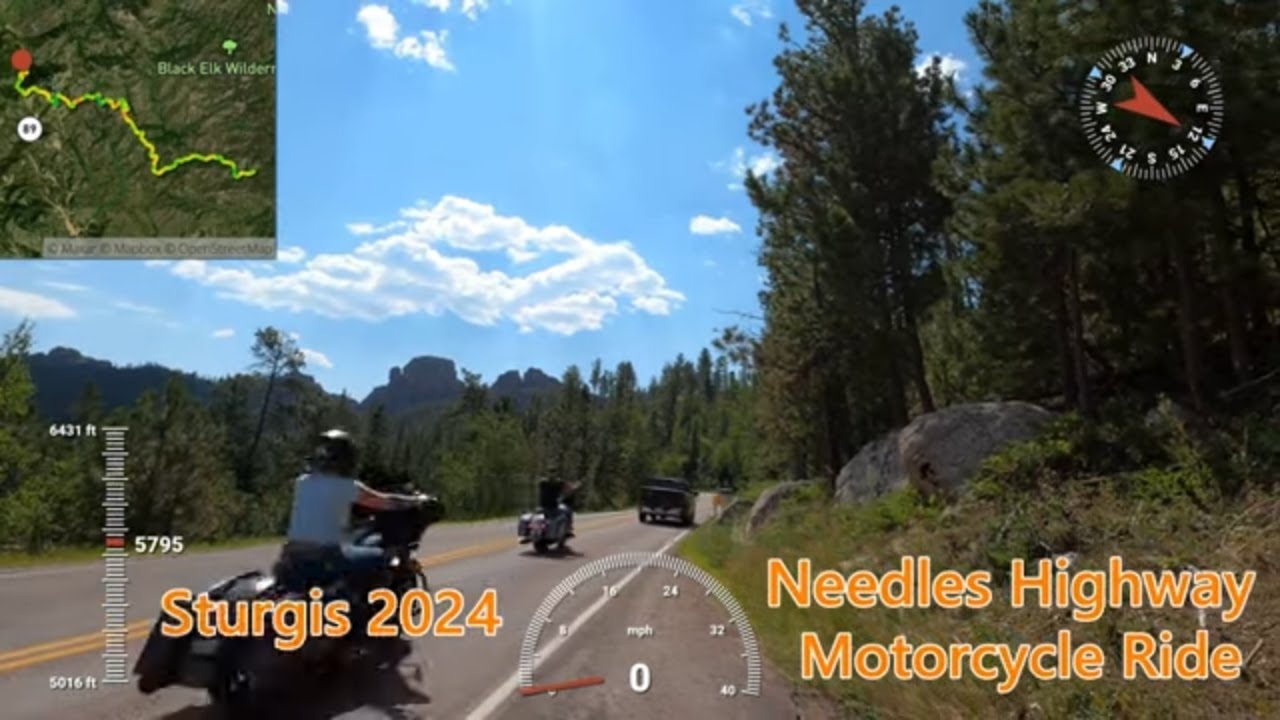 Needles Highway Motorcycle Ride / Sturgis Motorcycle Rally - YouTube