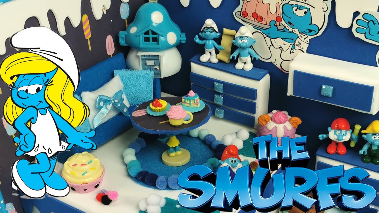 DIY 🫐 Smurf sweet land 🫐 The Smurfs' house - how to make? 🫐 - YouTube