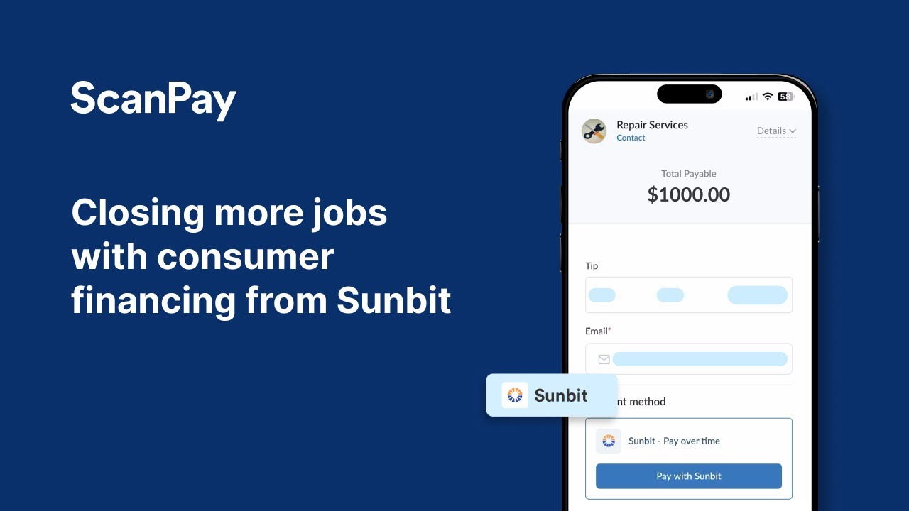 How to Collect Payments on ScanPay Using Sunbit | Consumer Financing - YouTube