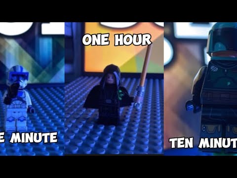 1 min. Vs 10 min Vs 1 hour Lego stop motion challenge - YouTube