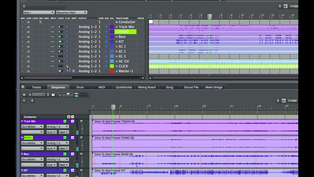 PraiseCharts | MultiTracks & Digital Performer Tutorial - YouTube