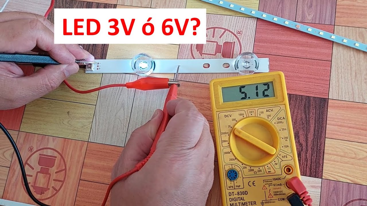 Como Saber Si Un LED (Backlight ó Potencia) Es De 3V ó 6V - YouTube