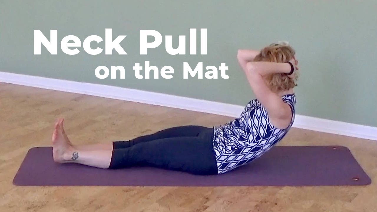 Neck Pull on the Mat ⎮Pilates Encyclopedia - YouTube
