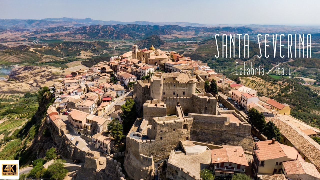 🇮🇹 4K drone video of Santa Severina, Calabria, Italy. - YouTube