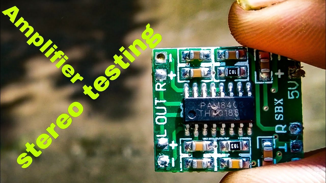 Amplifier stereo testing - YouTube