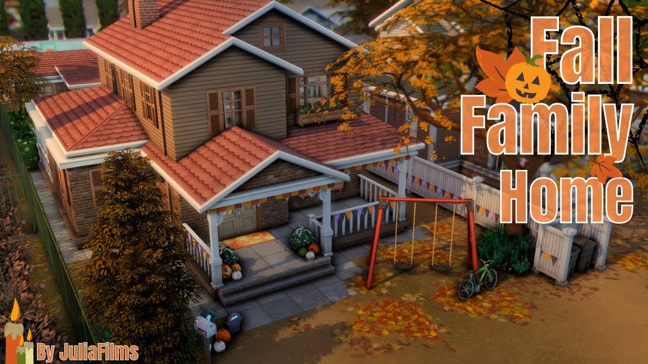 🍂Осенний семейный дом│Строительство│Fall Family Home│SpeedBuild [The ...
