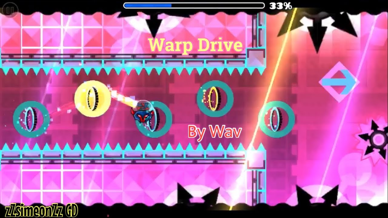 Warp Drive By Wav (Medium Demon) Geometry Dash Mobile - YouTube