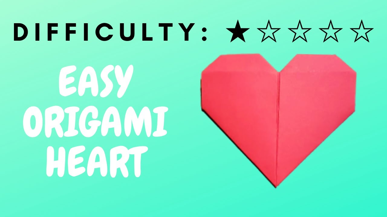 EASIEST Origami Heart Ever! Step by Step Tutorial - YouTube