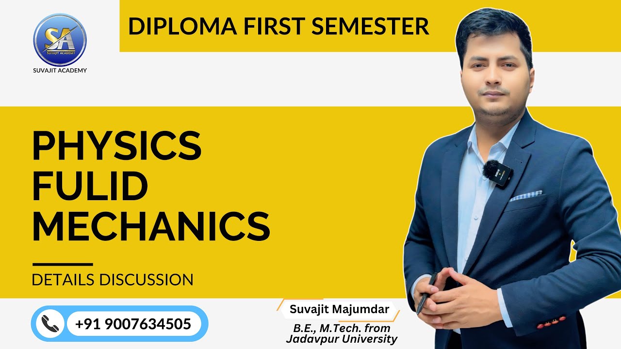 Fluid Mechanics Physics | Diploma First Semester Offline Demo Class - YouTube