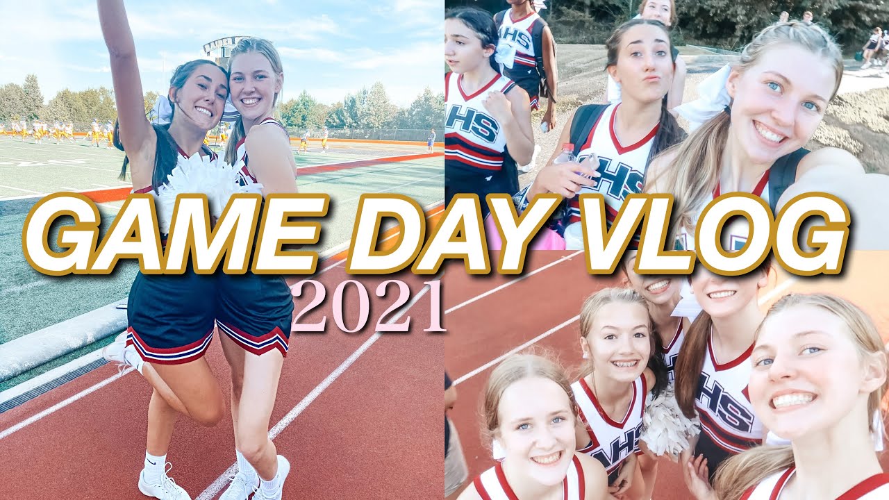 GAME DAY VLOG 2021!! | *freshman cheerleader* - YouTube