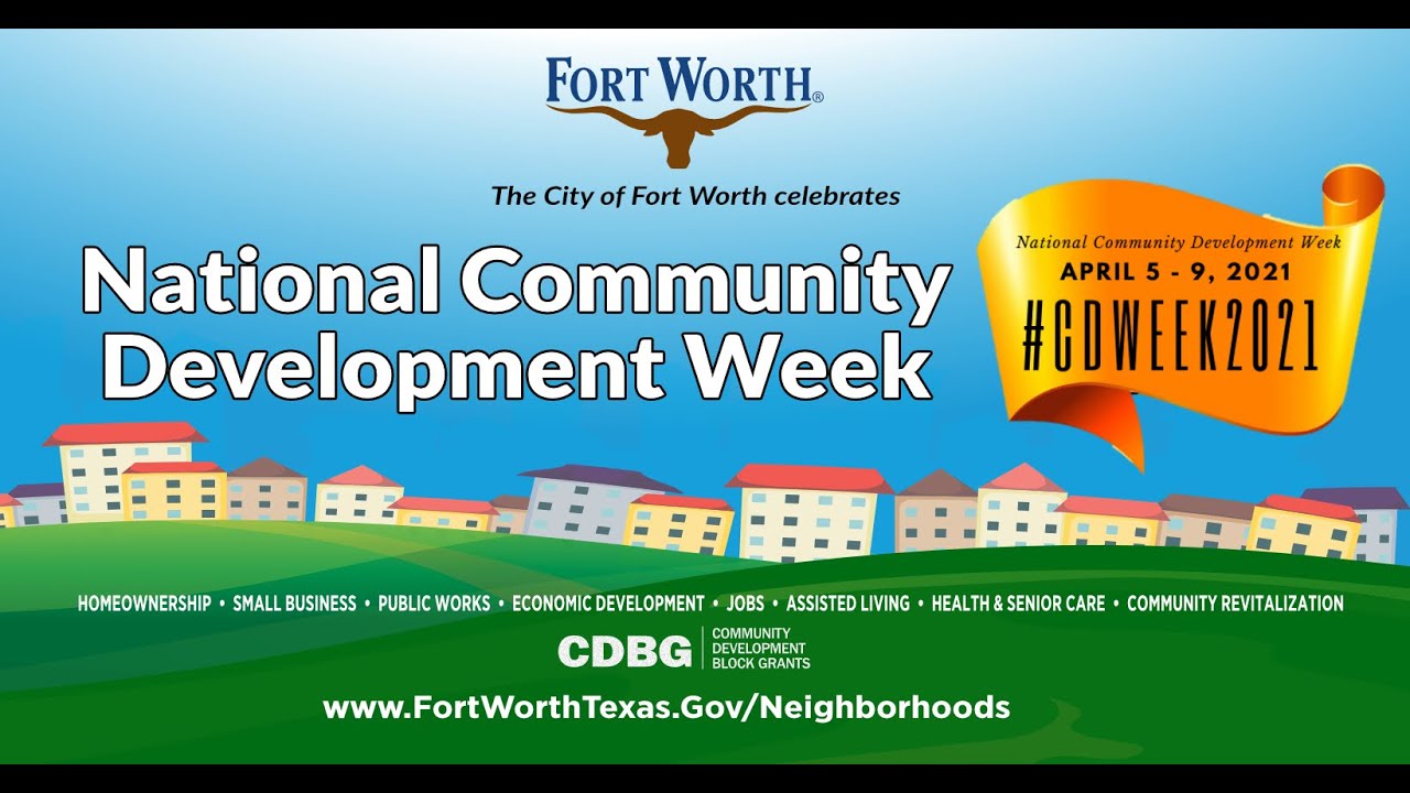 National Community Development Week, April 5-9 - YouTube