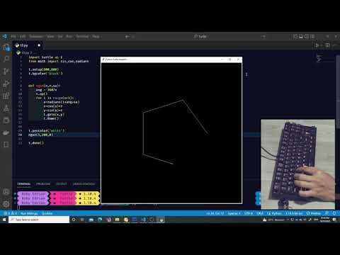 ASMR Programming - Python Turtle - Tinkering Shapes - No Talking - YouTube