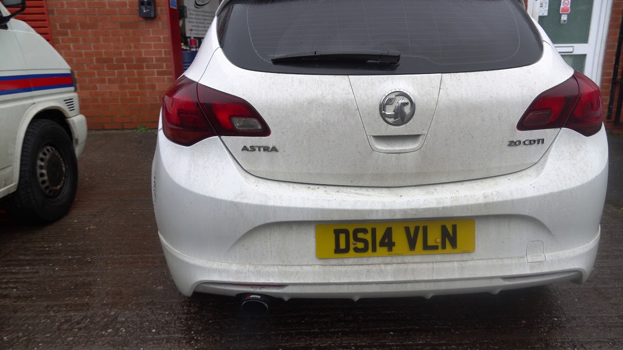 Vauxhall Astra Remap + DPF Removal + DPF Back Exhaust - YouTube