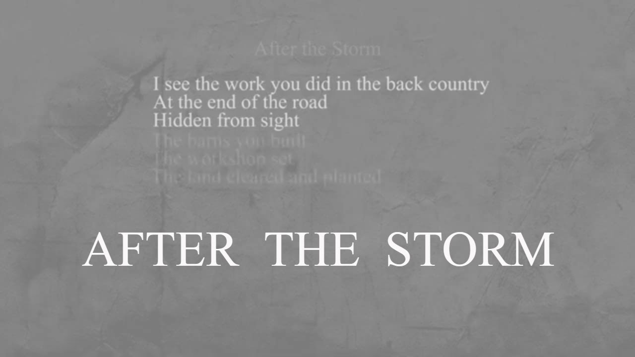 "After the Storm," a narrated poem with text - YouTube