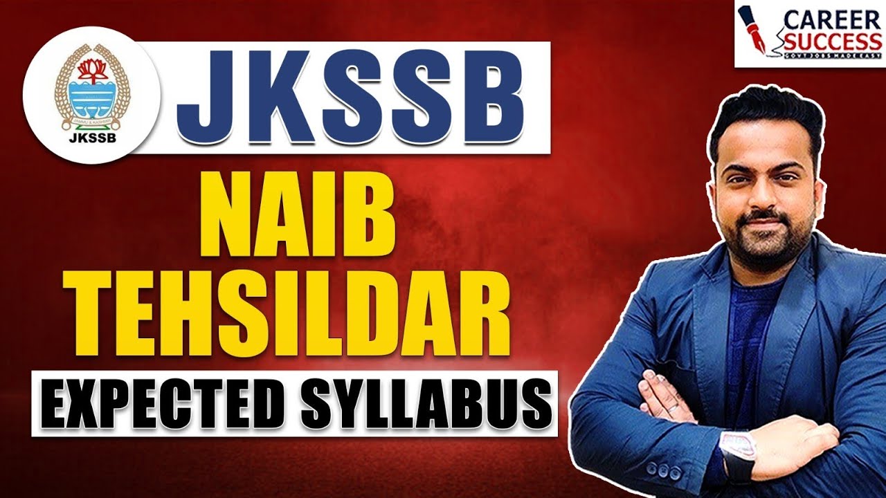 Jkssb Naib Tehsildar 👉Expected Syllabus 2024👉Topic wise ...