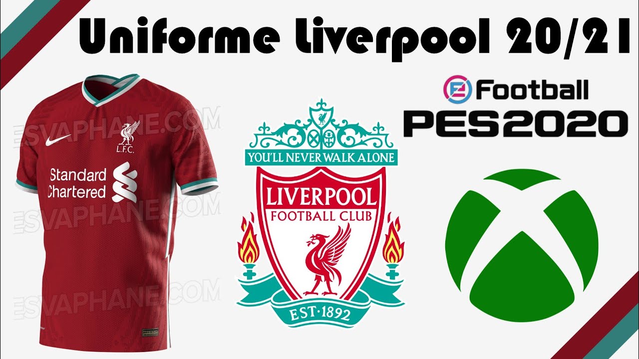 Como criar o uniforme do Liverpool 20/21 (Casa) | Pes 2020 - YouTube