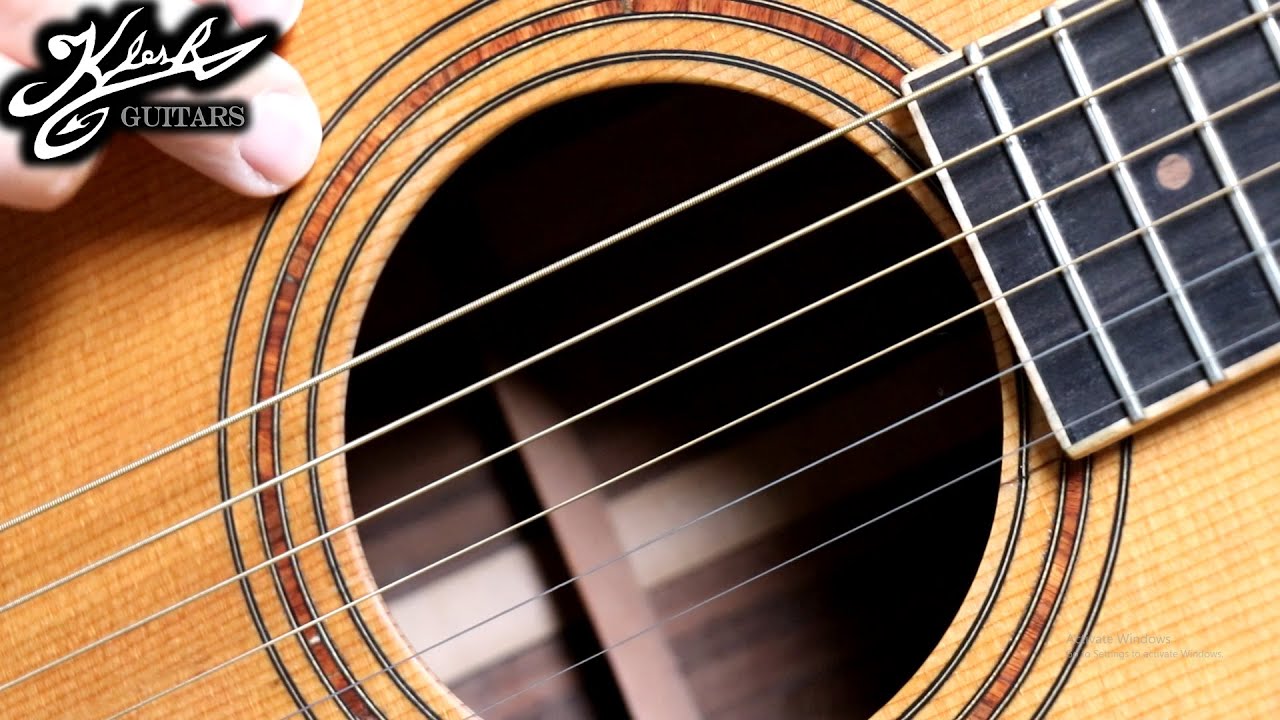 Klesh Guitars - The first Acoustic Guitar I ever built - YouTube