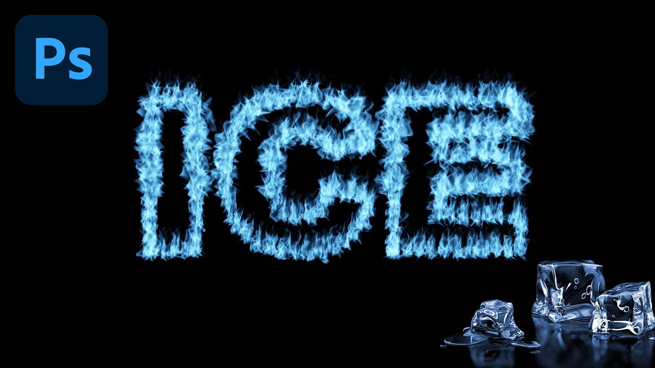 Realistic ICE Text Effect in Photoshop - YouTube