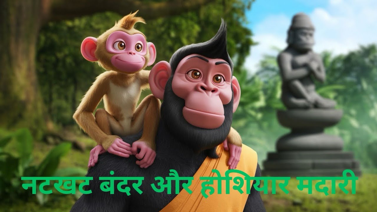 नटखट बंदर और होशियार मदारी | The Naughty Monkey and the Clever Madari ...
