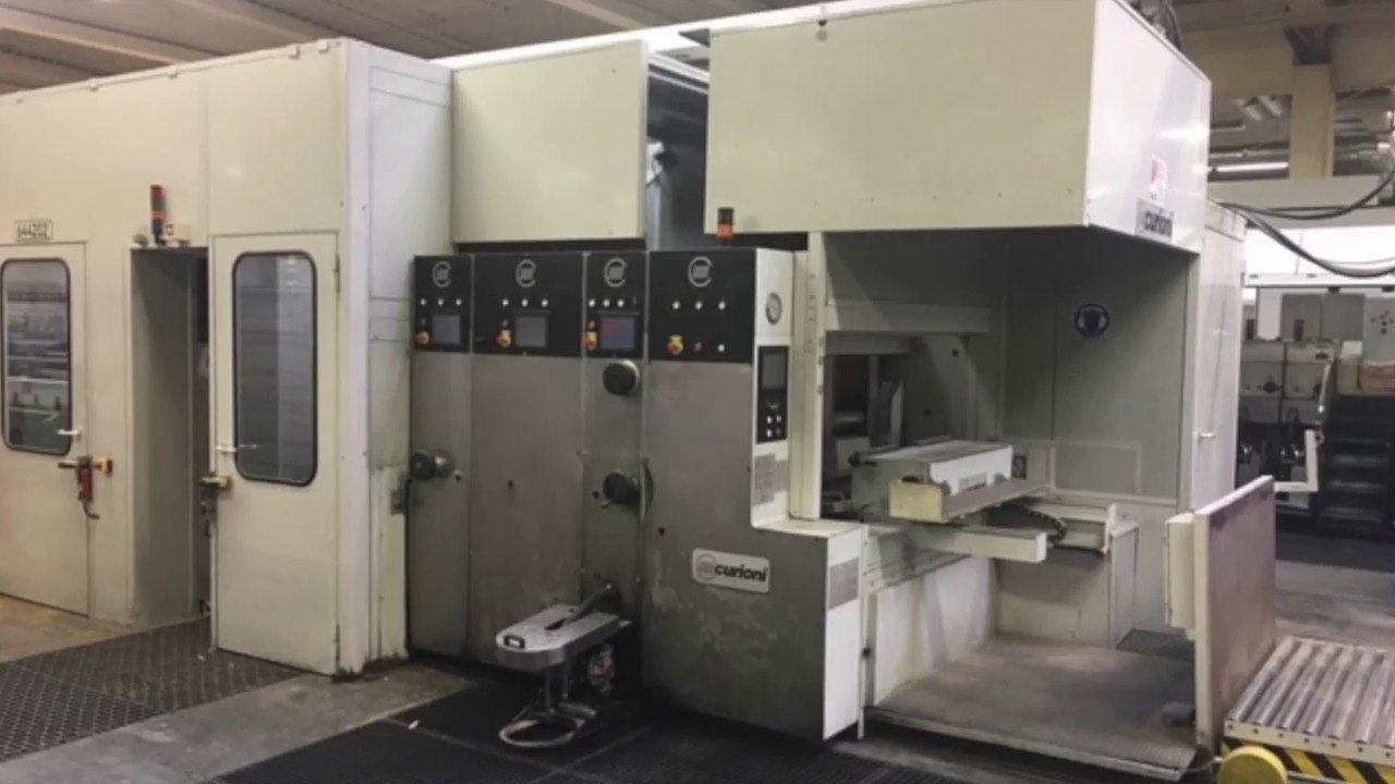 1800 mm Curioni Casemaker Flexo Folder Gluer 618 - YouTube