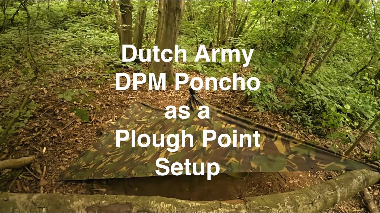 Dutch Army PONCHO PLOUGH POINT - YouTube