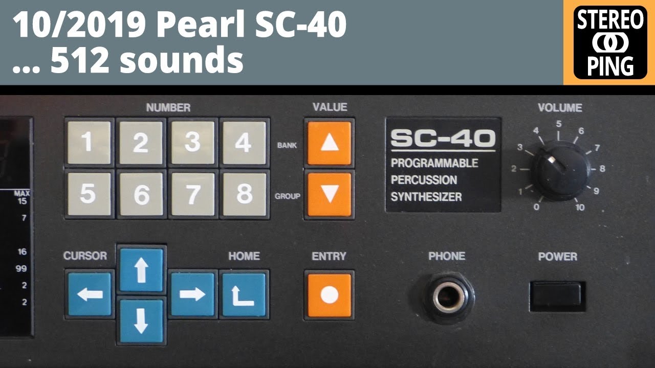 2019/10 - Pearl SC-40 ... 512 sounds - YouTube