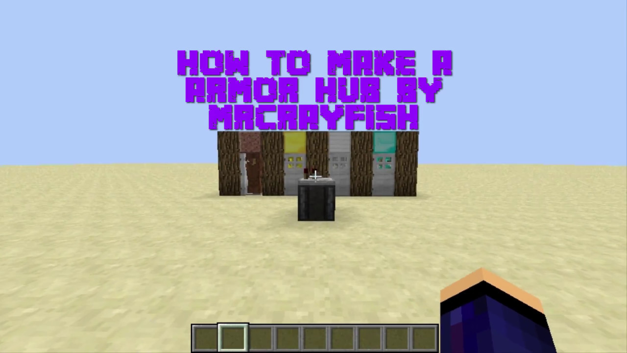 Minecraft Redstone l How To Make A Armor Hub By MrCrayfish! - YouTube