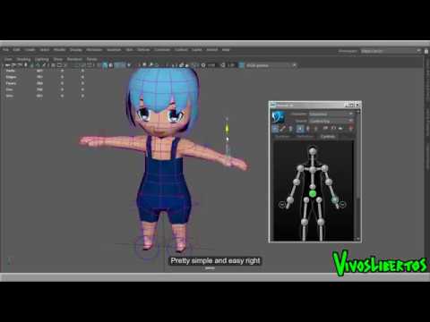 3D Maya Low Poly Human IK rigging skinning not tutorial just boasting ...