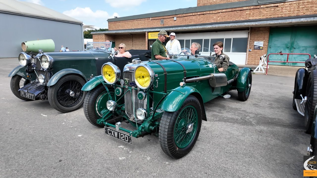 The Lagonda Fete at Brooklands 2025. Jamie Dutton-Forshaw and his 1936 ...