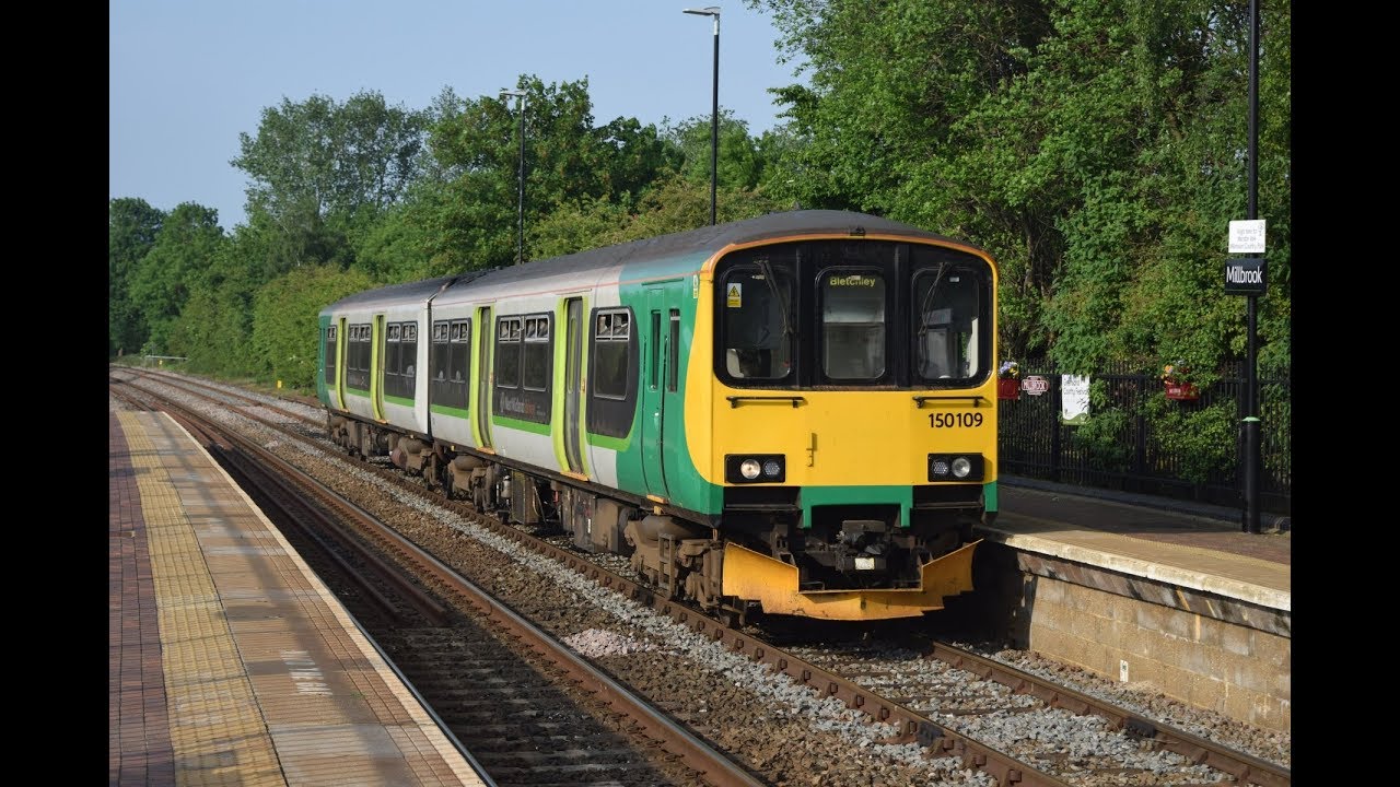 Class 150 DMUs on the Marston Vale - YouTube