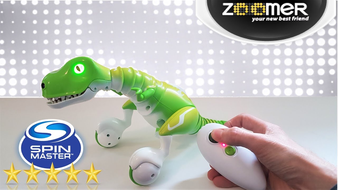 Zoomer Boomer Dino - Zoomer Robotic Dinosour Toy Review - YouTube