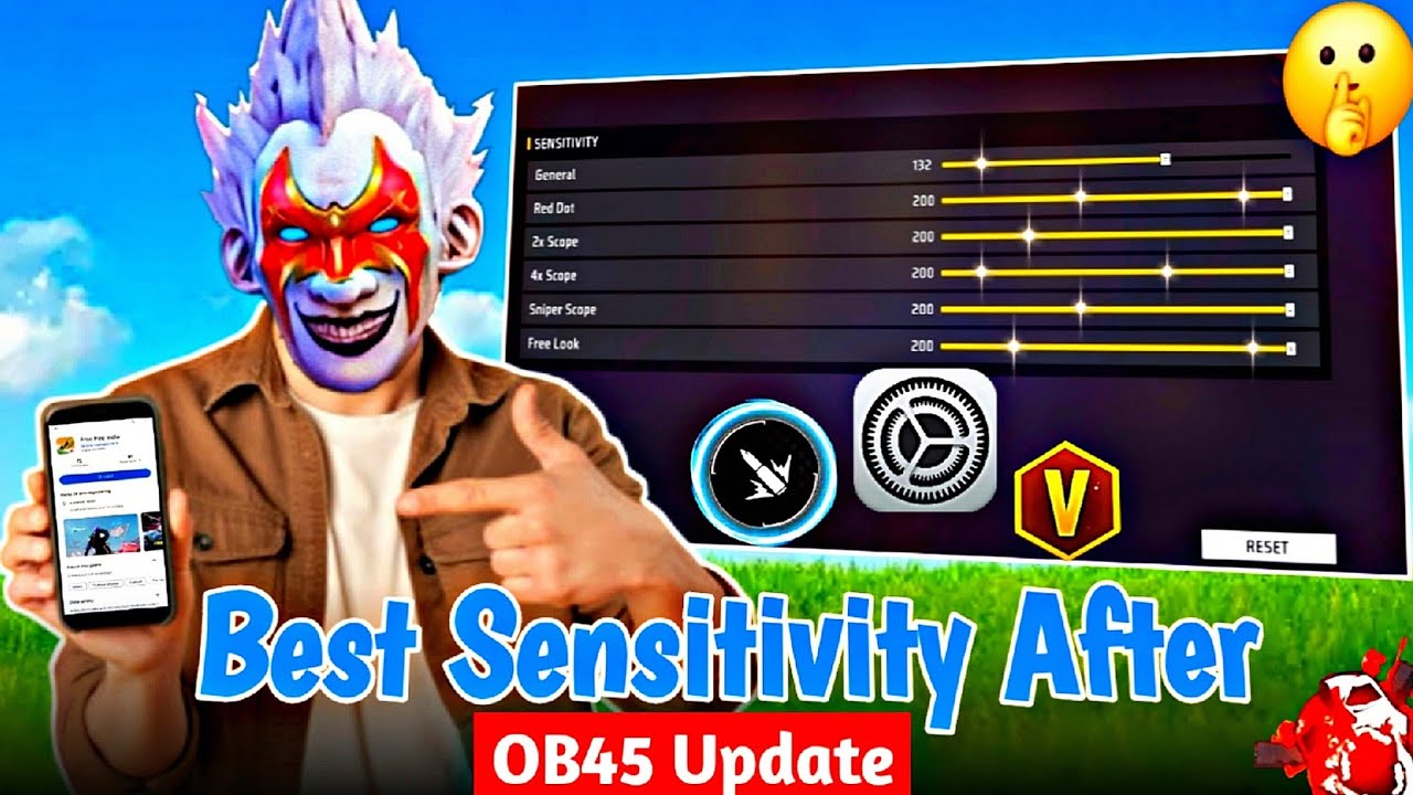 Best Sensitivity Setting For Headshot⚙️ In Free Fire After Update ☠️ ...