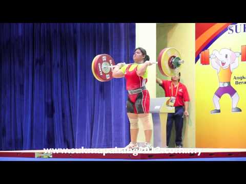 Sarawak Menjuarai Acara Angkat Berat Kategori Snatch Atas 75 Kg 14/7/2012