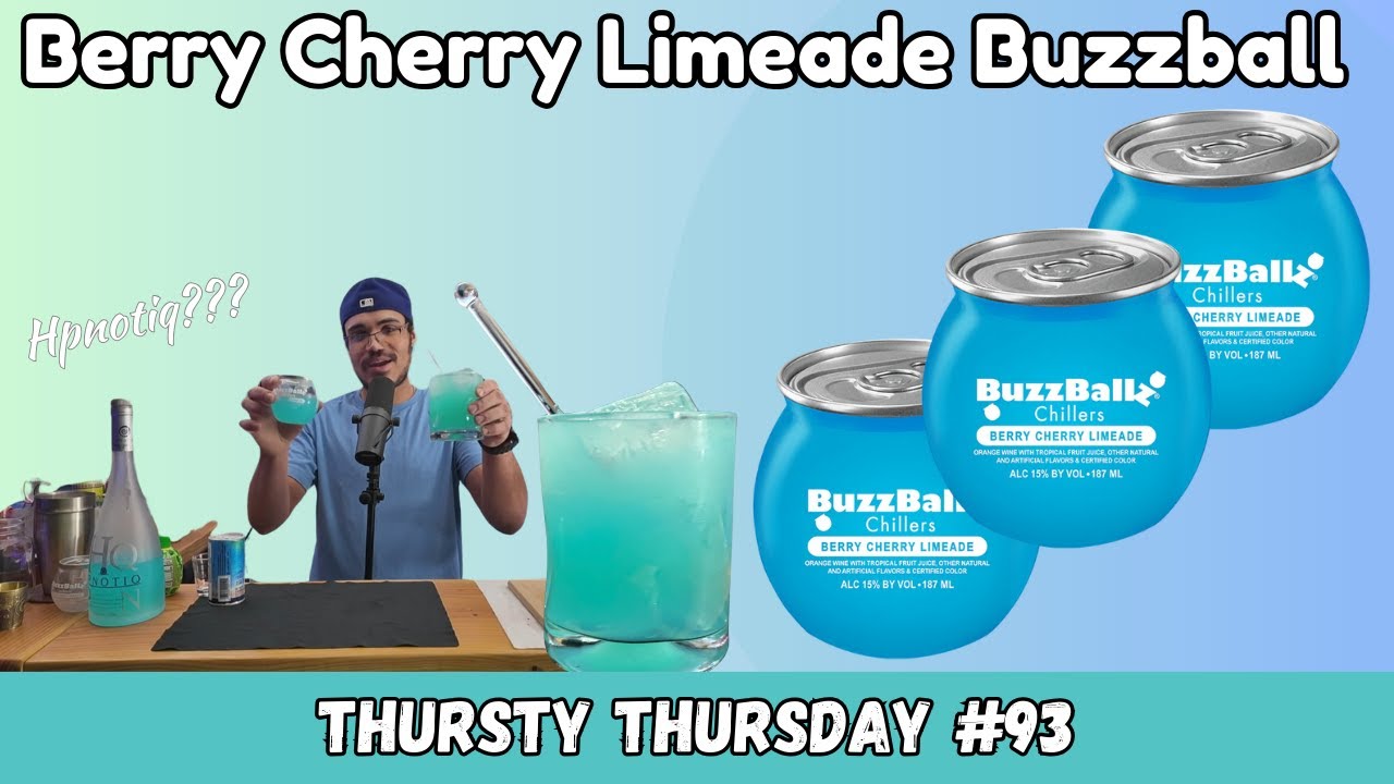 Berry Cherry Limeade BuzzBall Review + Our Hypnotic Blue Buzz Cocktail ...