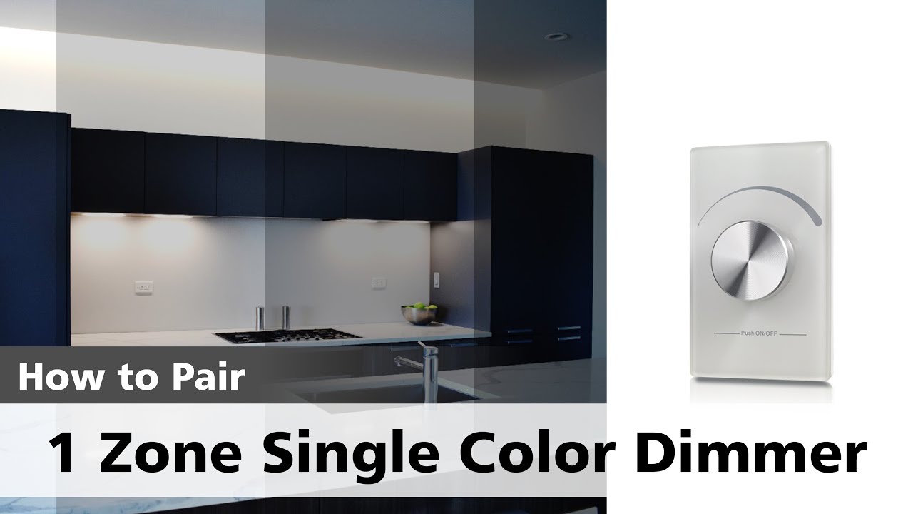 How to pair a SINGLE Color 1 Zone Dimmer with its compatible Receiver ...