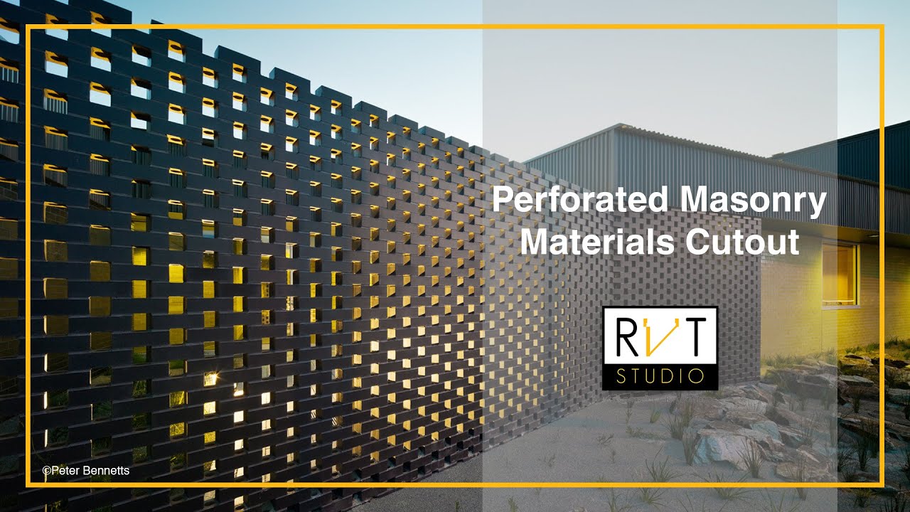 Perforated Masonry | Cutout Material - YouTube