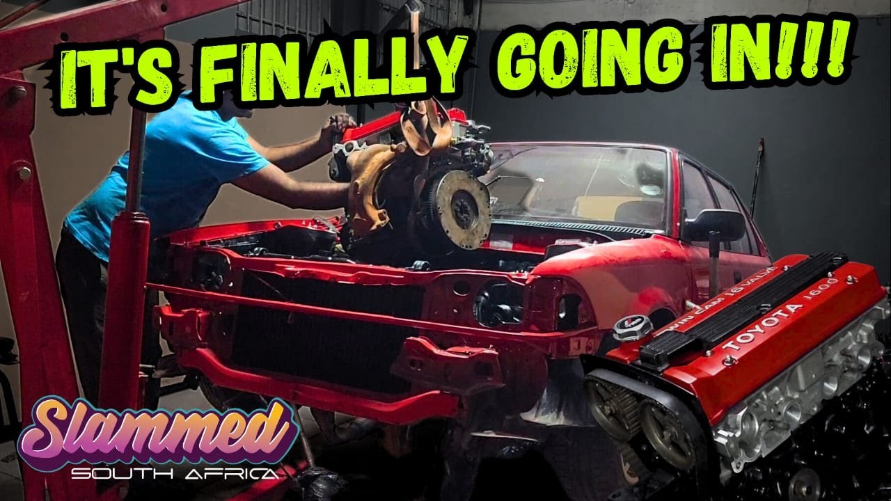 4A GE TwinCam Engine Swap Into Our Slammed 16v Sport Conquest - YouTube