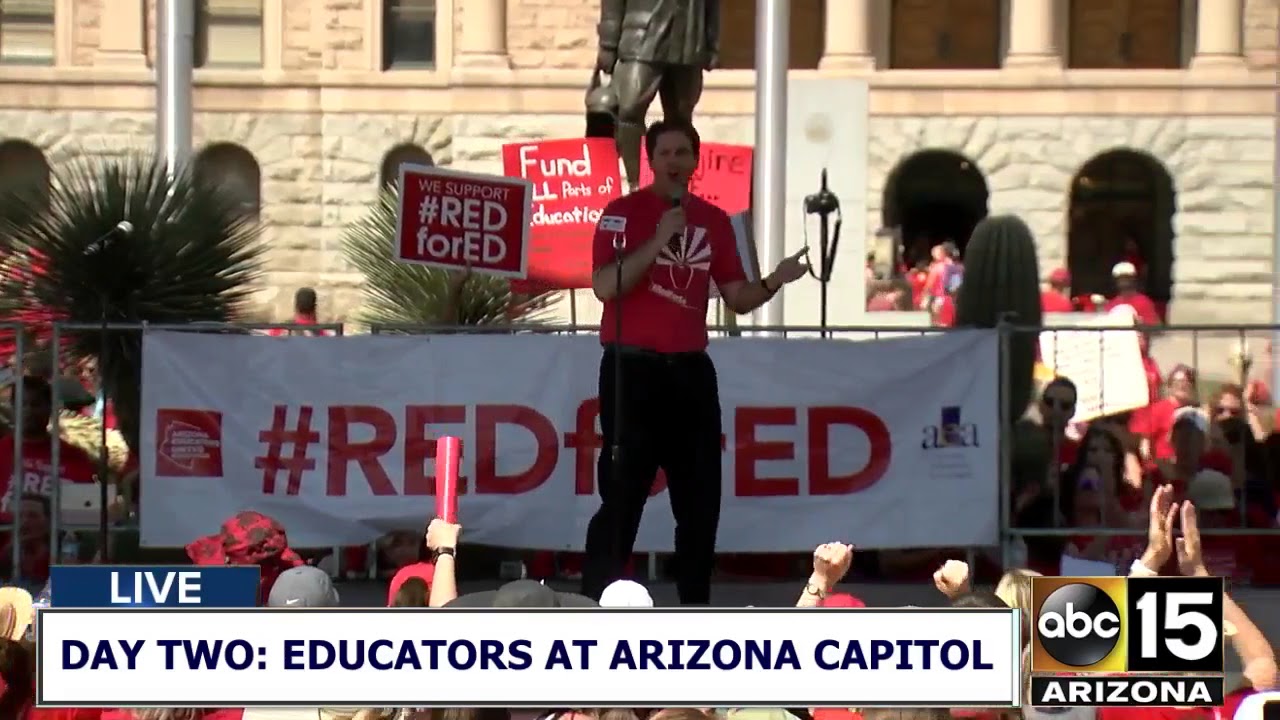 Red for Ed organizers announce they will be at Capitol on Monday - YouTube