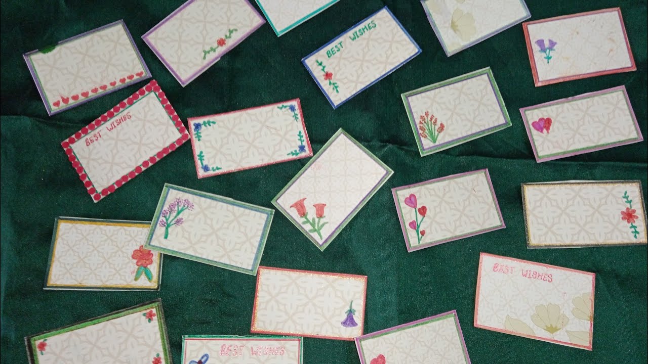 Name Slip Making | How to Make Name Slip | Craft With Old Wedding Card ...