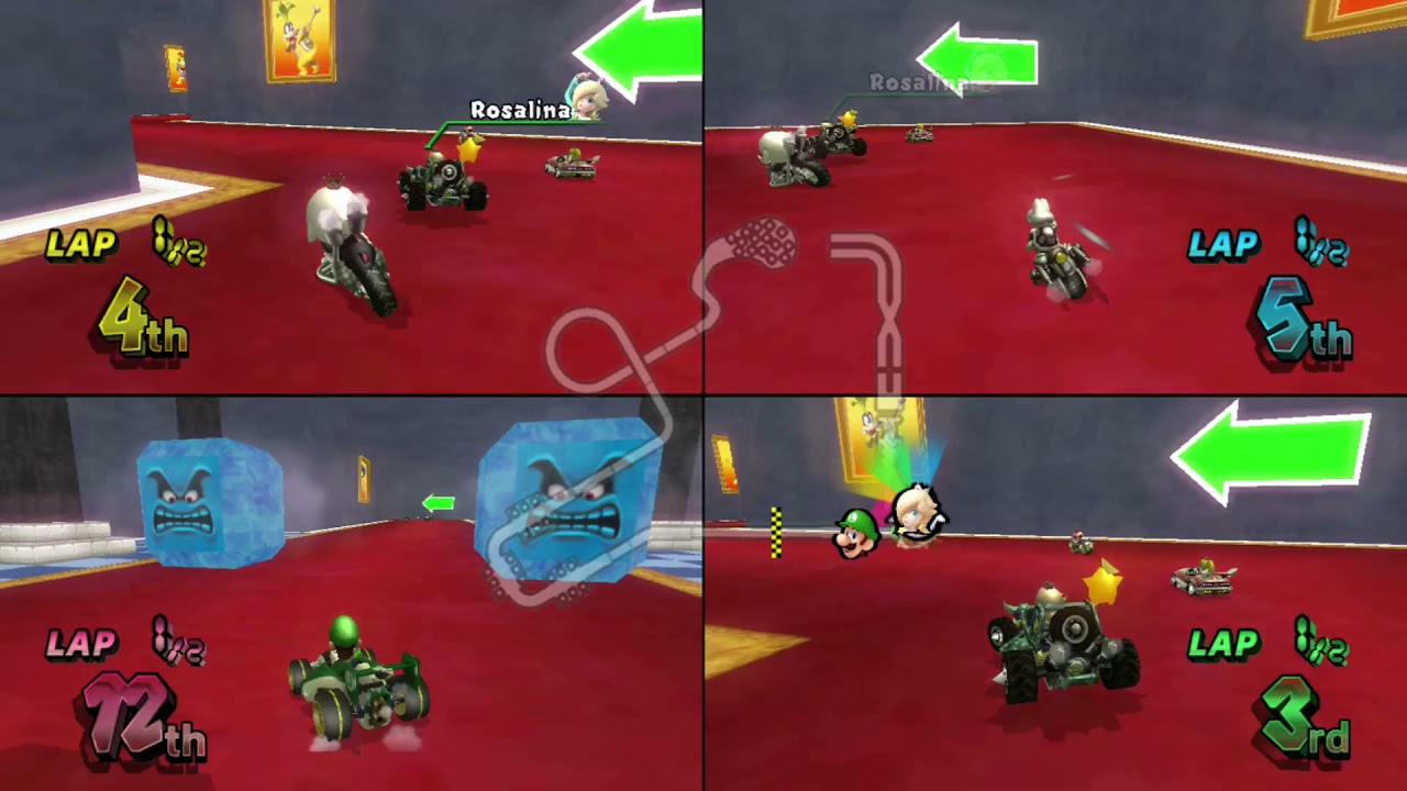 Mario Kart Wii Custom Tracks 4 Players #174 - YouTube