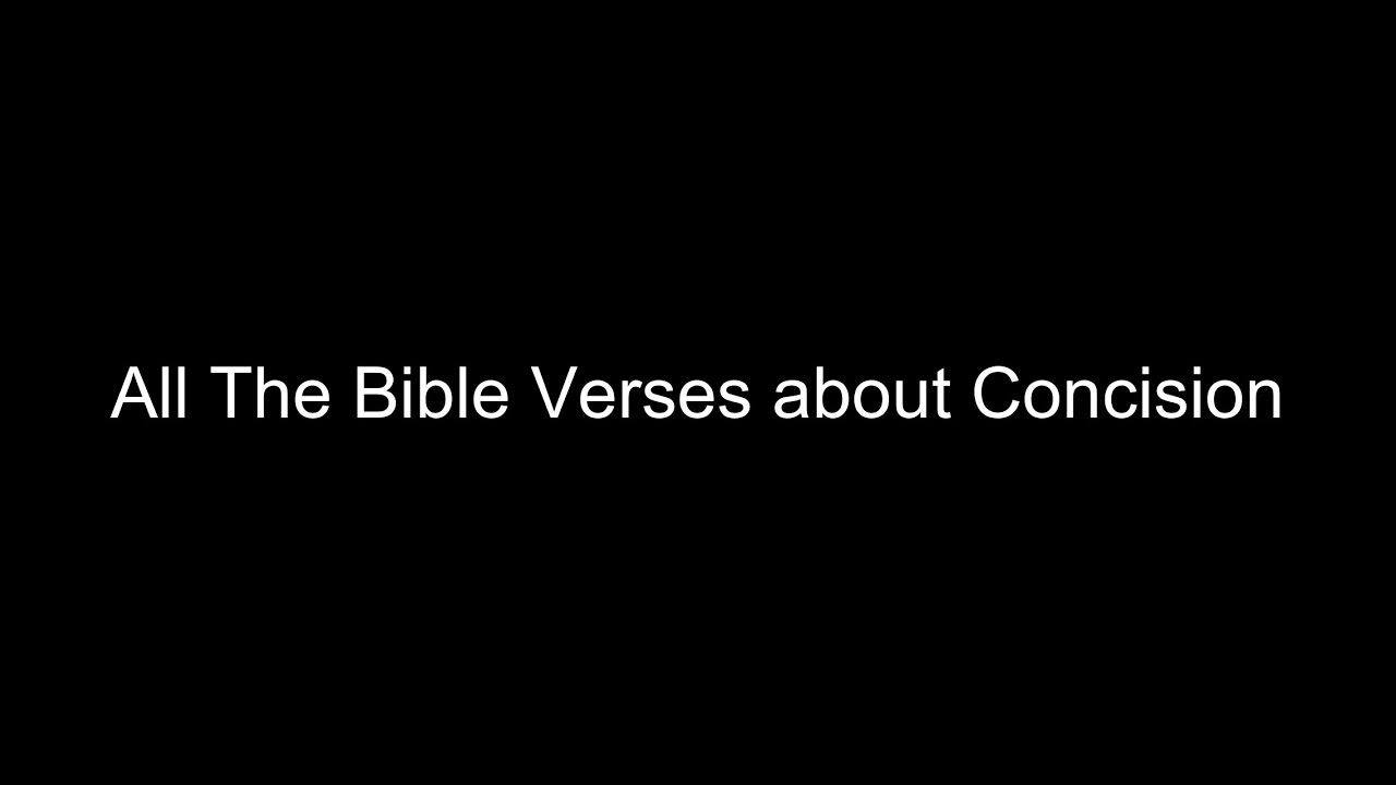 What does the Bible Say About Concision - All the Bible Verses About ...