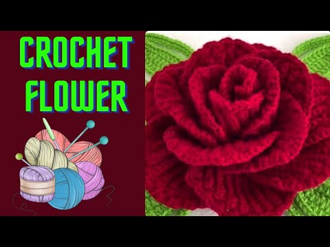 "Easy Crochet Red Flower Tutorial: Step-by-Step Guide" - YouTube