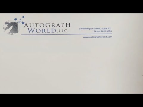 What's Inside The Envelope??? (From Autograph World, LLC) - YouTube