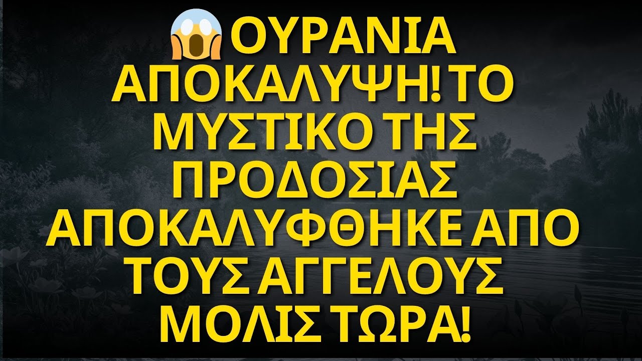 😱 ΟΥΡΑΝΙΑ ΑΠΟΚΑΛΥΨΗ! ΤΟ ΜΥΣΤΙΚΟ ΤΗΣ ΠΡΟΔΟΣΙΑΣ ΑΠΟΚΑΛΥΦΘΗΚΕ ΑΠΟ ΤΟΥΣ ...
