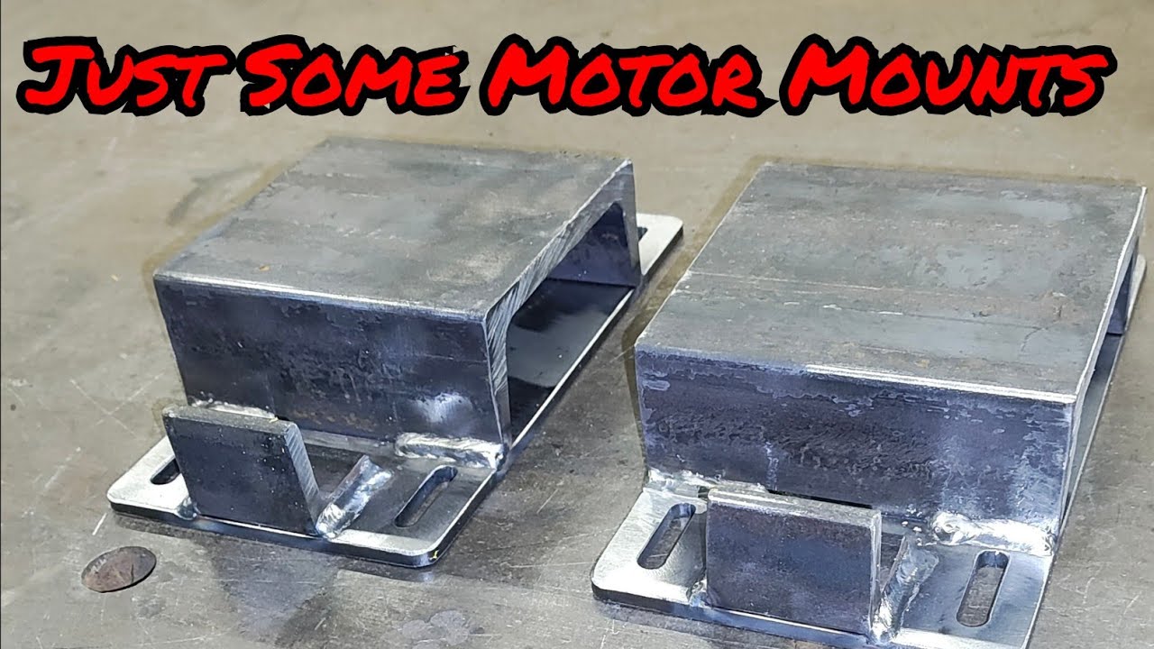 2 Motor Mount Brackets| Fabricating and Welding projects - YouTube