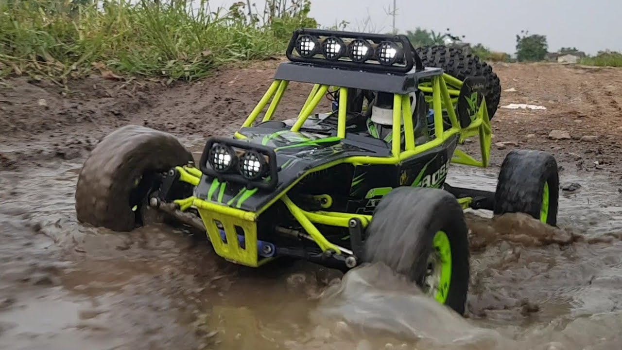 MUD BOGGING ⁉️ DAMAGED ROADS ADVENTURE - 1/12 SCALE RC CAR WLTOYS 12428 - YouTube