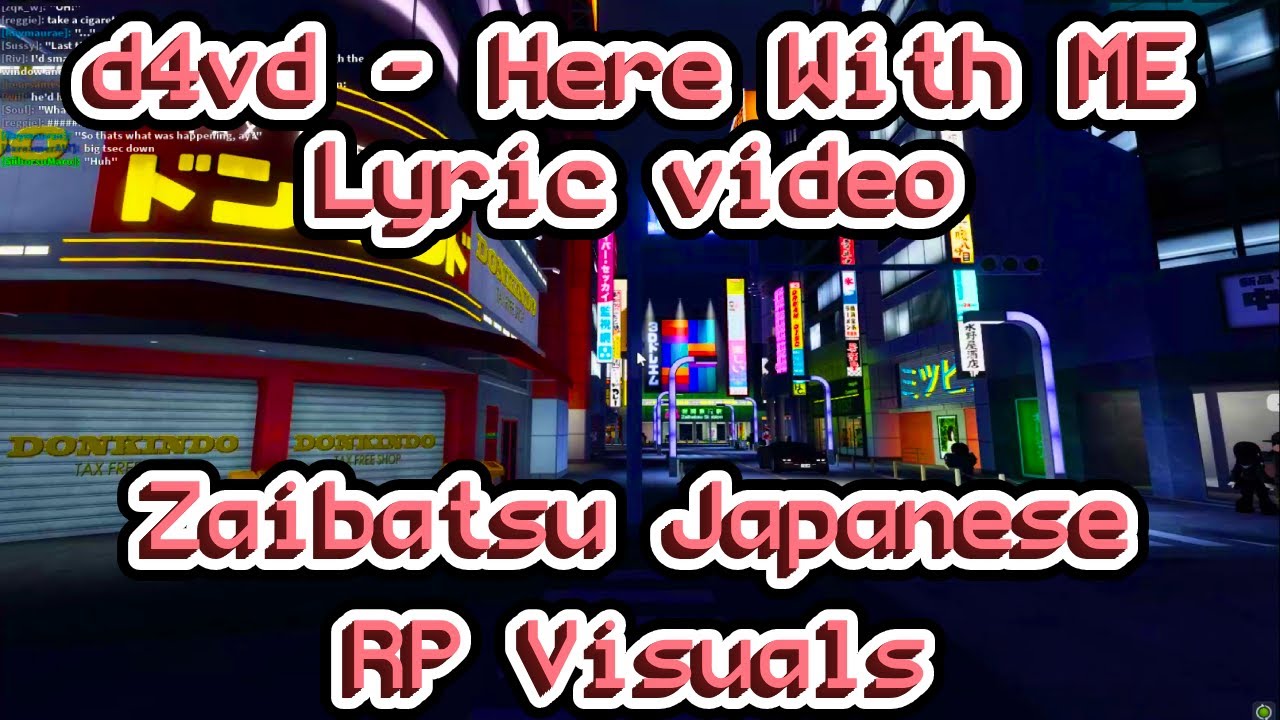 d4vd - Here With Me [Lyrics Video] [Zaibatsu Japanese RP visuals] - YouTube