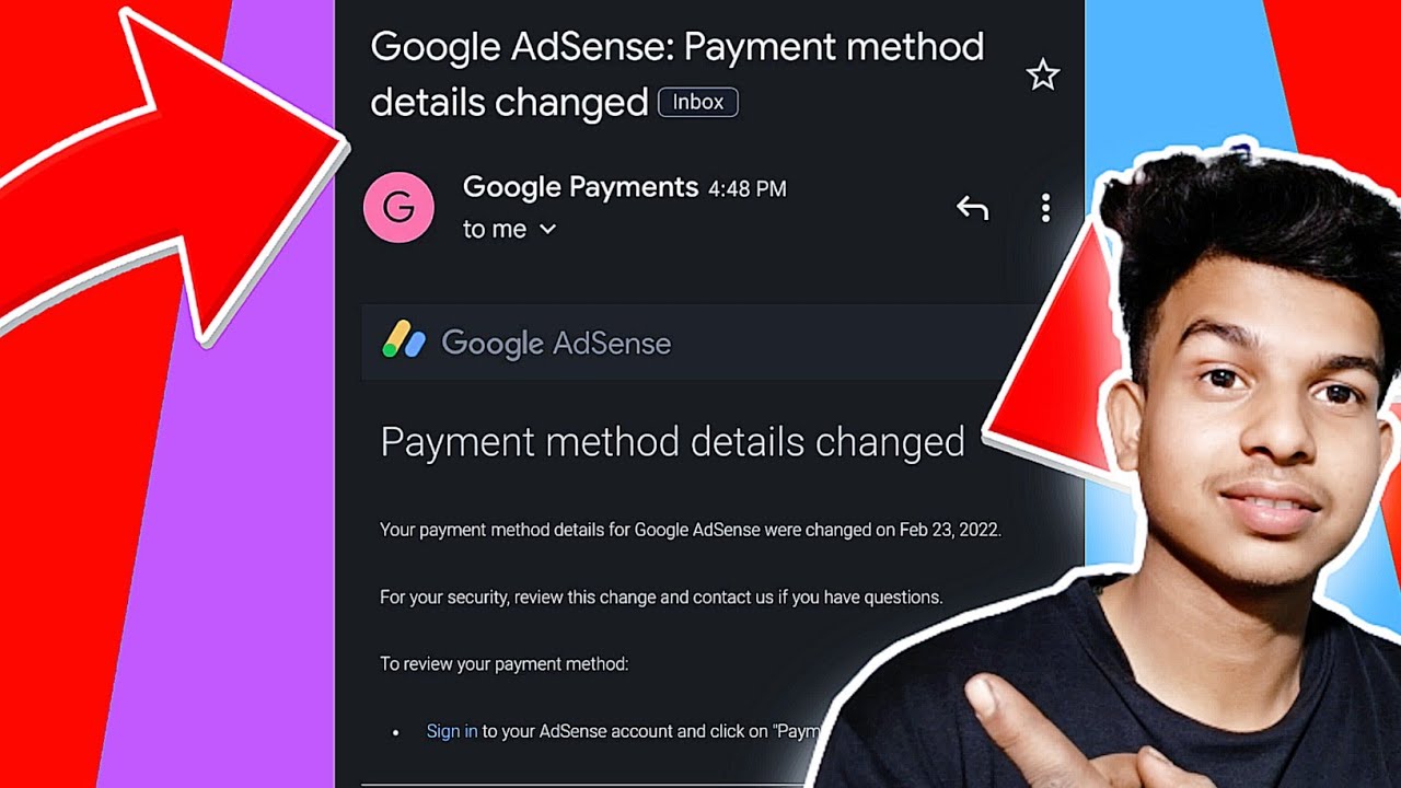 Google AdSense: Payment method details changed | Payment method details ...
