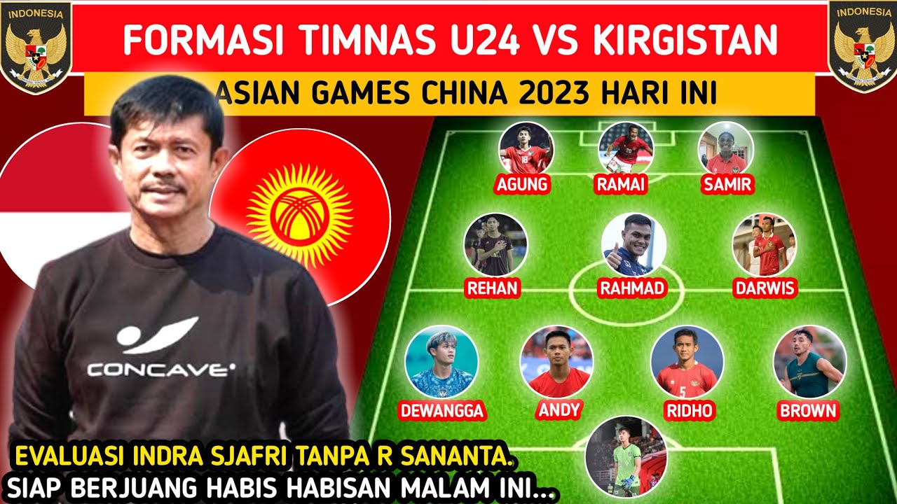 INDRA SJAFRI SIAPKAN TAK TIK BARU , INILAH PREDIKSI LINE UP TIMNAS U24 INDONESIA DI ASIAN GAMES ...