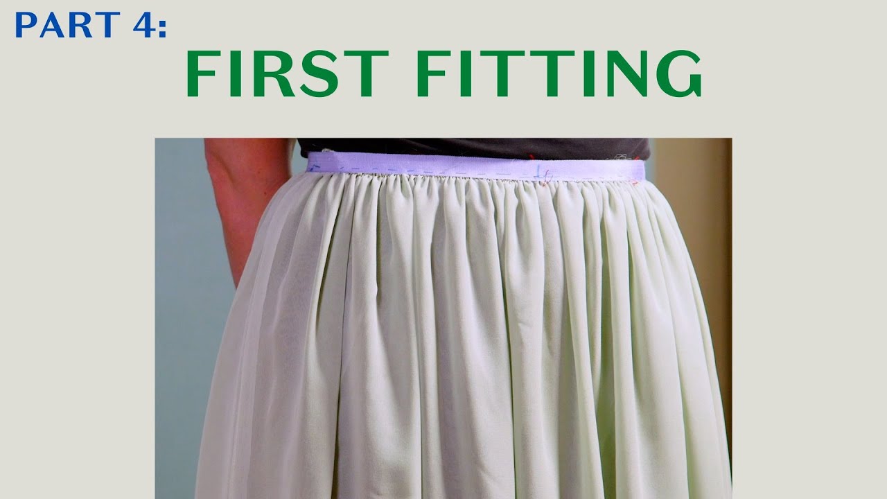 First Fitting of Chiffon Skirt - YouTube